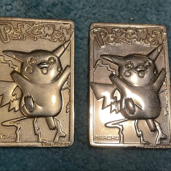 Pokemon | Toys | 999 Pokemon 23k Gold Plated Trading Card Pikachu ...